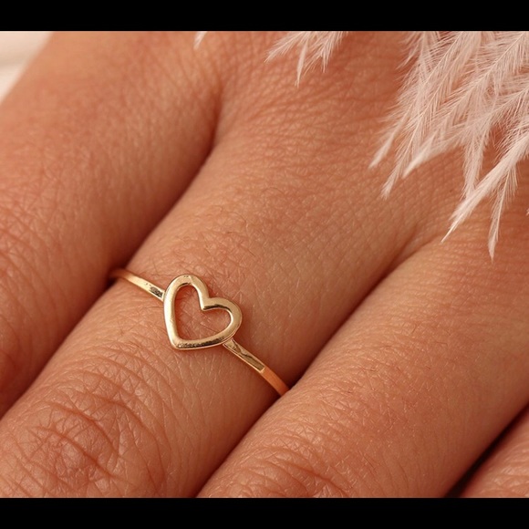 Jewelry | Gold Dainty Heart Ring | Poshmark